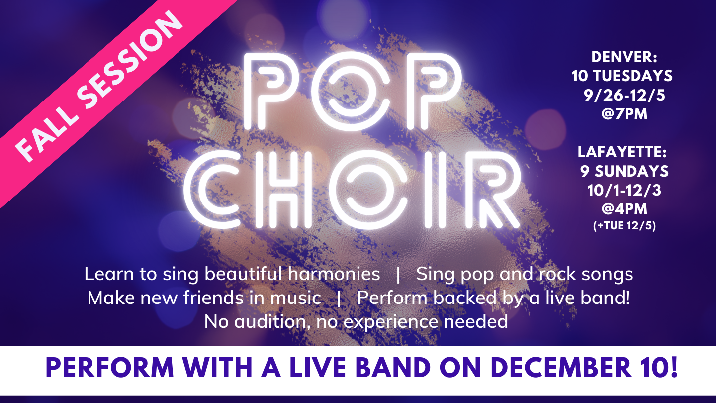 Pop Choir | Performance High Voice and Music Studio